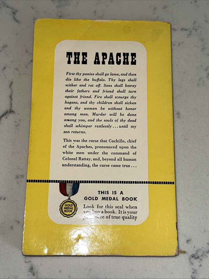 The Apache James Warner Bellah Western 1951 Vintage Paperback | eBay