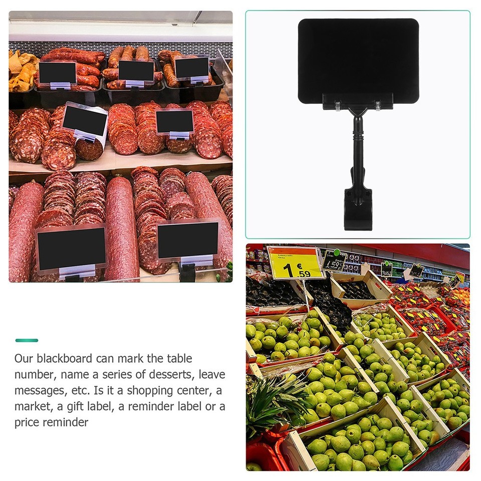 4 Pcs Price Tag Holder Office Baby Supermarket Label Holders Display ...