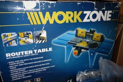 Workzone Router Table with Plug through NVR Safety stop Switch | eBay UK