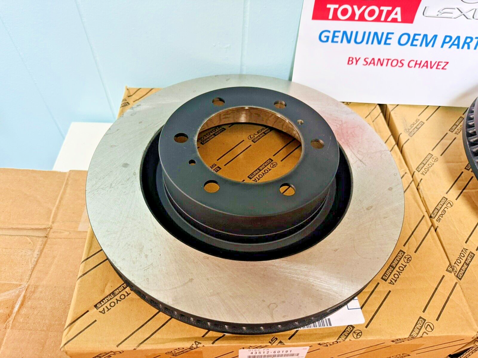 2010-2023 TOYOTA 4RUNNER X2 FRONT Disc ROTORS GENUINE OEM PART 43512 ...