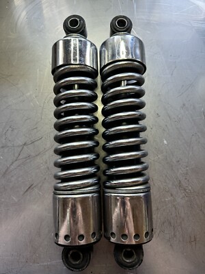 Harley FX Dyna FXD EVO Shovelhead 12" rear shocks chrome | eBay