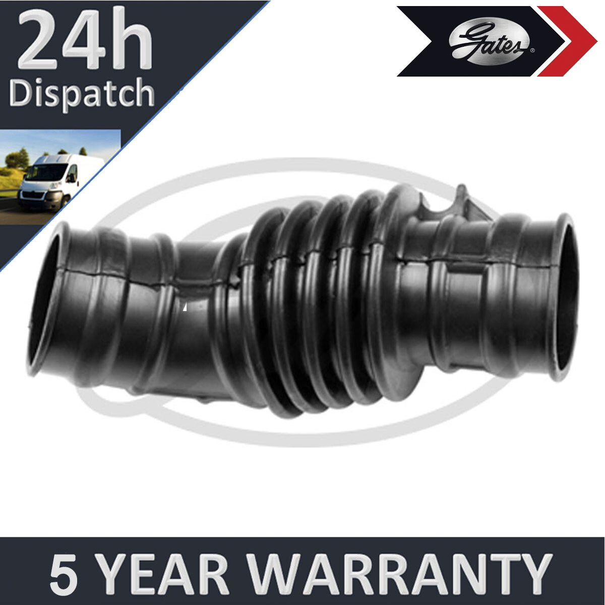 Gates Air Intake Hose Fits Vauxhall Astra 1991-2001 1.4 1.6 1.8 ...