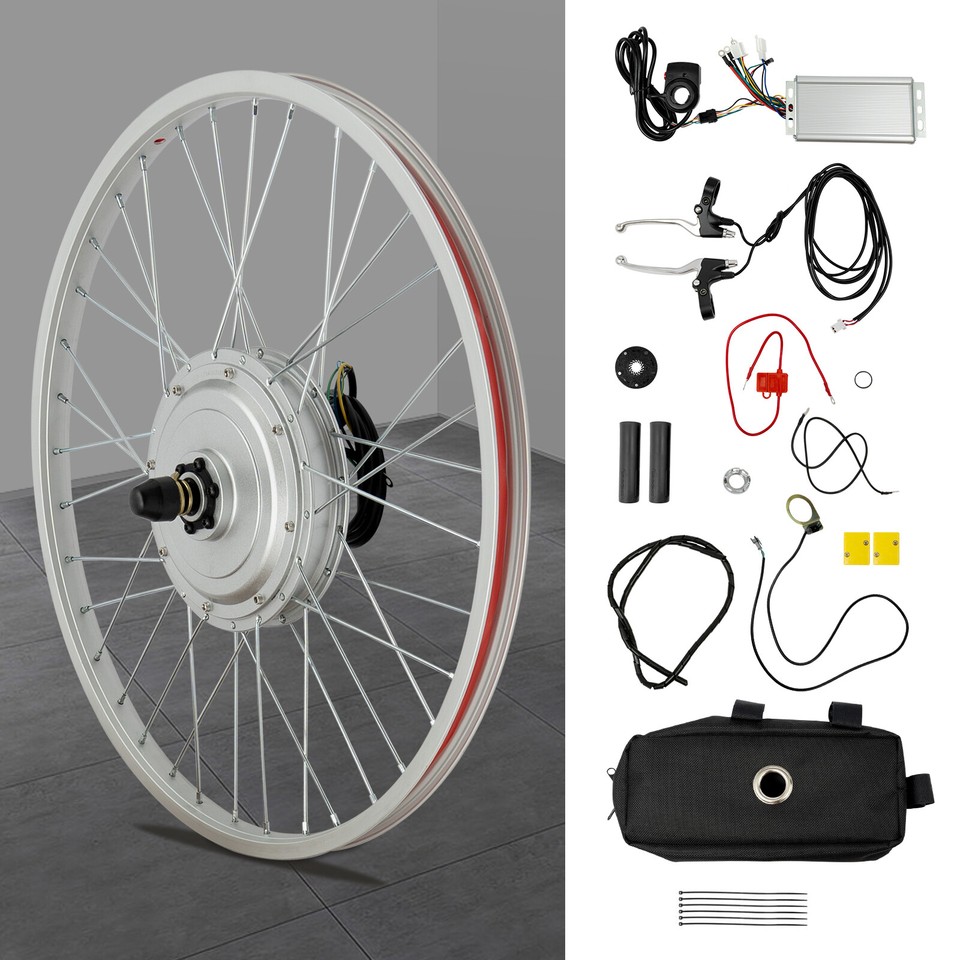 24" 36V 750W Electric Bicycle Conversion Kit Front Wheel Kit Ebike Hub ...