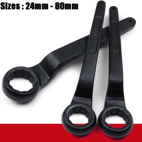 Slogging Striking Wrench Spanner Offset Box End Ring Type Wrench Carbon ...