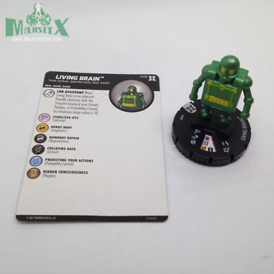 Heroclix Deadpool and X-Force set Living Brain #048 Rare figure w/card ...