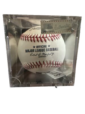 MLB Rawlings Official Baseball Robert Manfred W/ Display Box Sealed | eBay