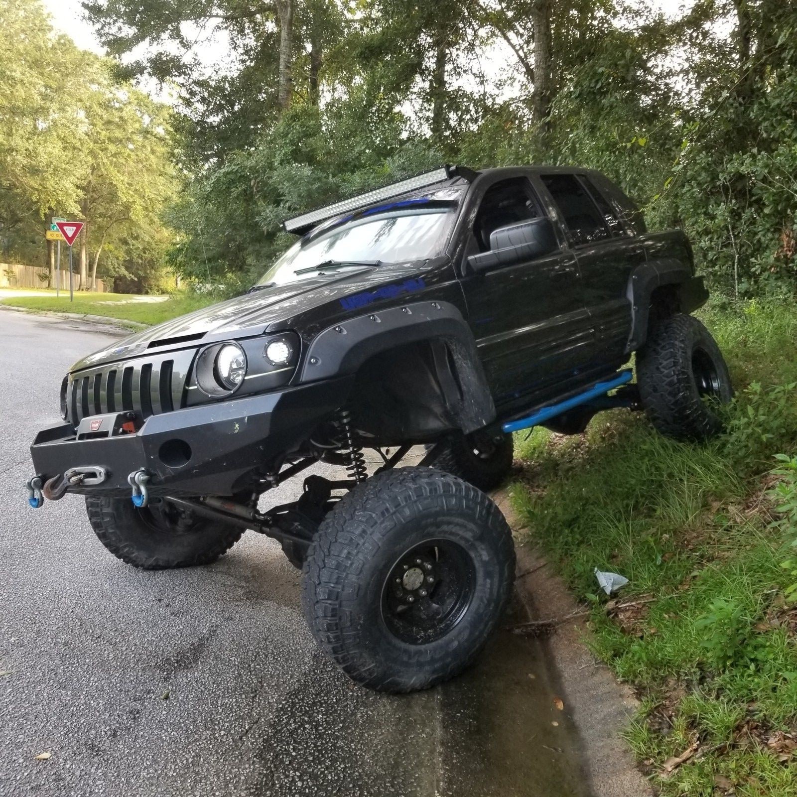 PAIR OF 1999-2004 JEEP GRAND CHEROKEE WJ ROCK SLIDERS (Black) | eBay