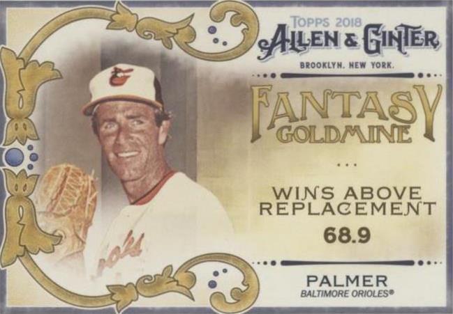 2018 Topps Allen & Ginter - Fantasy Goldmine Jim Palmer #FG-38 for sale ...