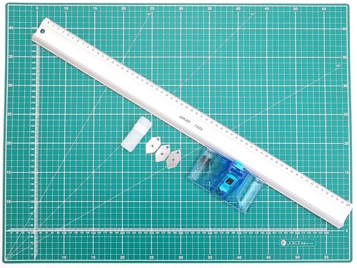 Jakar A3 Picture Photo Mount Cutter 40cm Guide Ruler & Cutting Mat Set ...
