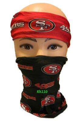 NFL San Francisco 49ers Face Mask Balaclava Head wear Neck Scarf | eBay
