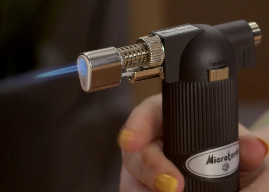 BUTANE TORCH MICRO FLAME 2450F MELTING GOLD SILVER COPPER BRAZING ...