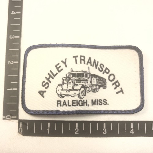 Vtg Raleigh Mississippi ASHLEY TRANSPORT Trucker Patch C09N | eBay