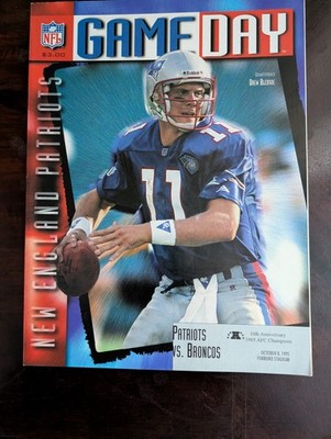 NE Patriots Game Day Program October 8, 1995 in Excellent Condition 8.5 ...