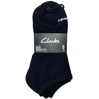 CLARKS Mens Essential Ankle Socks Black 6 Pairs | eBay