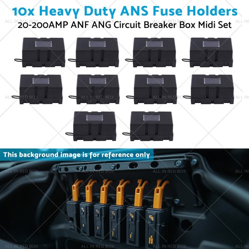 10x Heavy Duty ANS Fuse Holder 20-200AMP ANF ANG Circuit Breaker Box ...