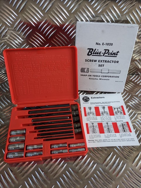 Blue-Point E1020 Screw Extractor Set - 19 Piece for sale online | eBay