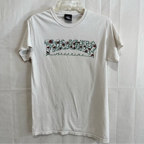 Thrasher Mens Roses Logo Skate Short Sleeve T-Shirt | eBay