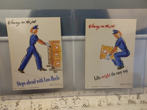 WWII WW2 Original War Poster Jenny on the Job Home Front Work Health ...
