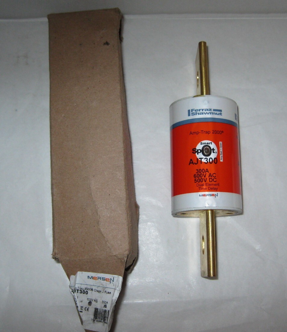 New Ferraz Shamwut Mersen AJT300, 300A, 600V, Amp-Trap 2000 Smart Spot ...