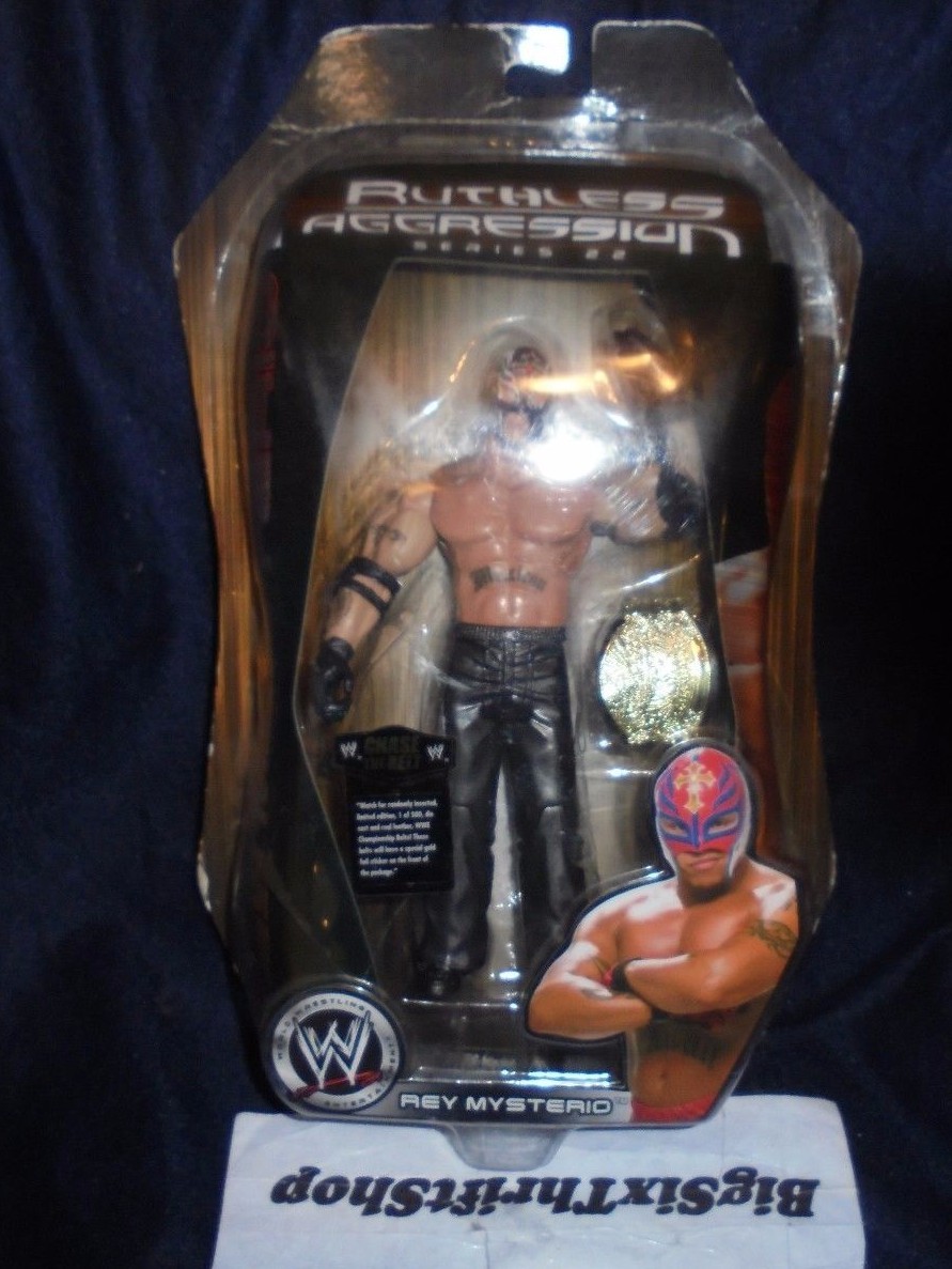 WWE RUTHLESS AGGRESSION Series 22 Rey Mysterio JAKKS Limited Edition ...