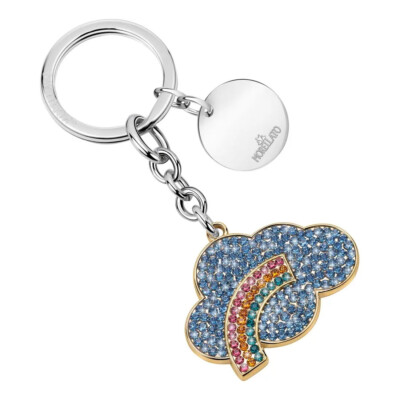 Keychain Morellato Women Steel Rainbow Cloud Crystals Engraving Gift | eBay