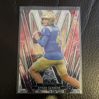 Ethan Garbers 2024 Leaf Metal Football Superfractor 1 Of 1 Numbered ...