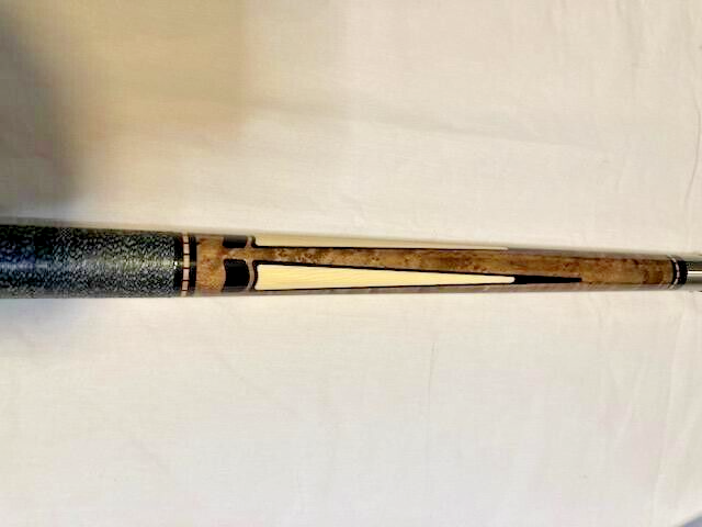 Pool Cue Raymond Calvert 1989 Signed 22oz Its George Leather Burgundy ...