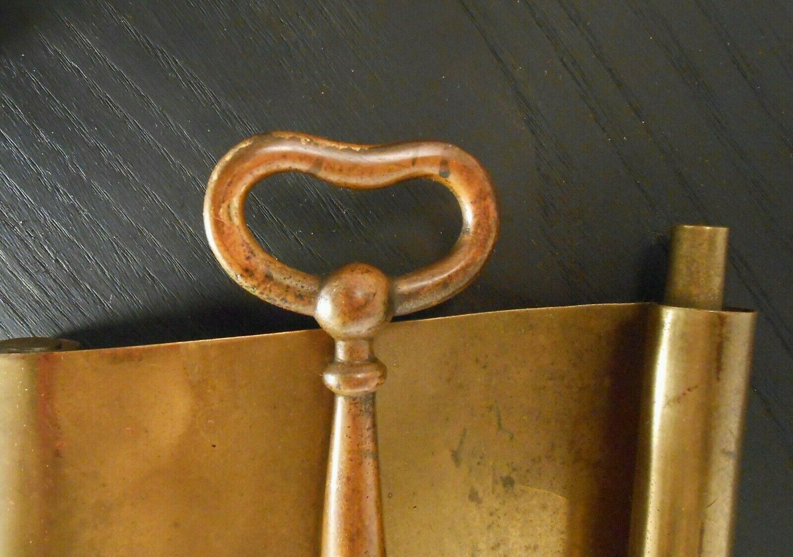 RARE YALE 'SCROLL & KEY' SECRET SOCIETY EARLY 20TH C BRONZE, BLK PNTD ...