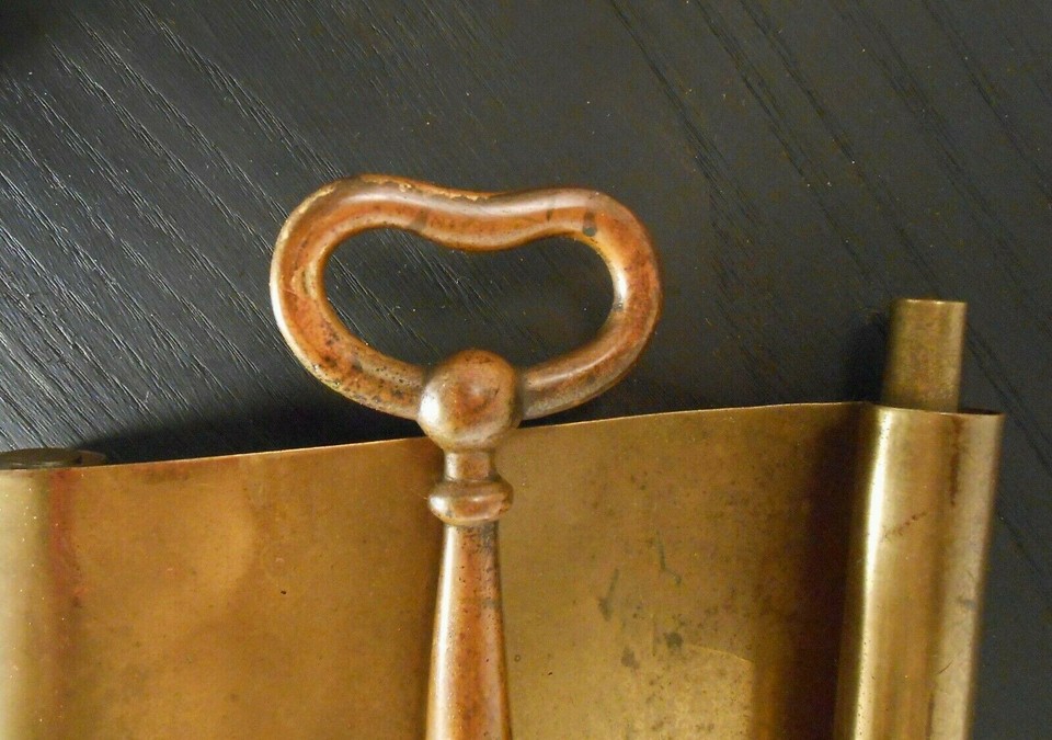 RARE YALE 'SCROLL & KEY' SECRET SOCIETY EARLY 20TH C BRONZE, BLK PNTD ...