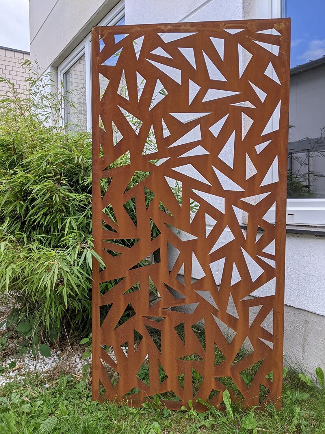 HOHER Sichtschutz Wand Edelrost Sichtschutzwand Garten