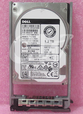 0KV02 DELL ENTERPRISE HUC101812CSS200 1.2TB 10KRPM 12Gbps 2.5"SAS HDD ...
