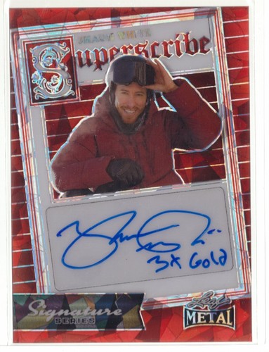 2024 Leaf Metal Shaun White Superscribe CRYSTAL RED Auto Autograph #1/1 ...