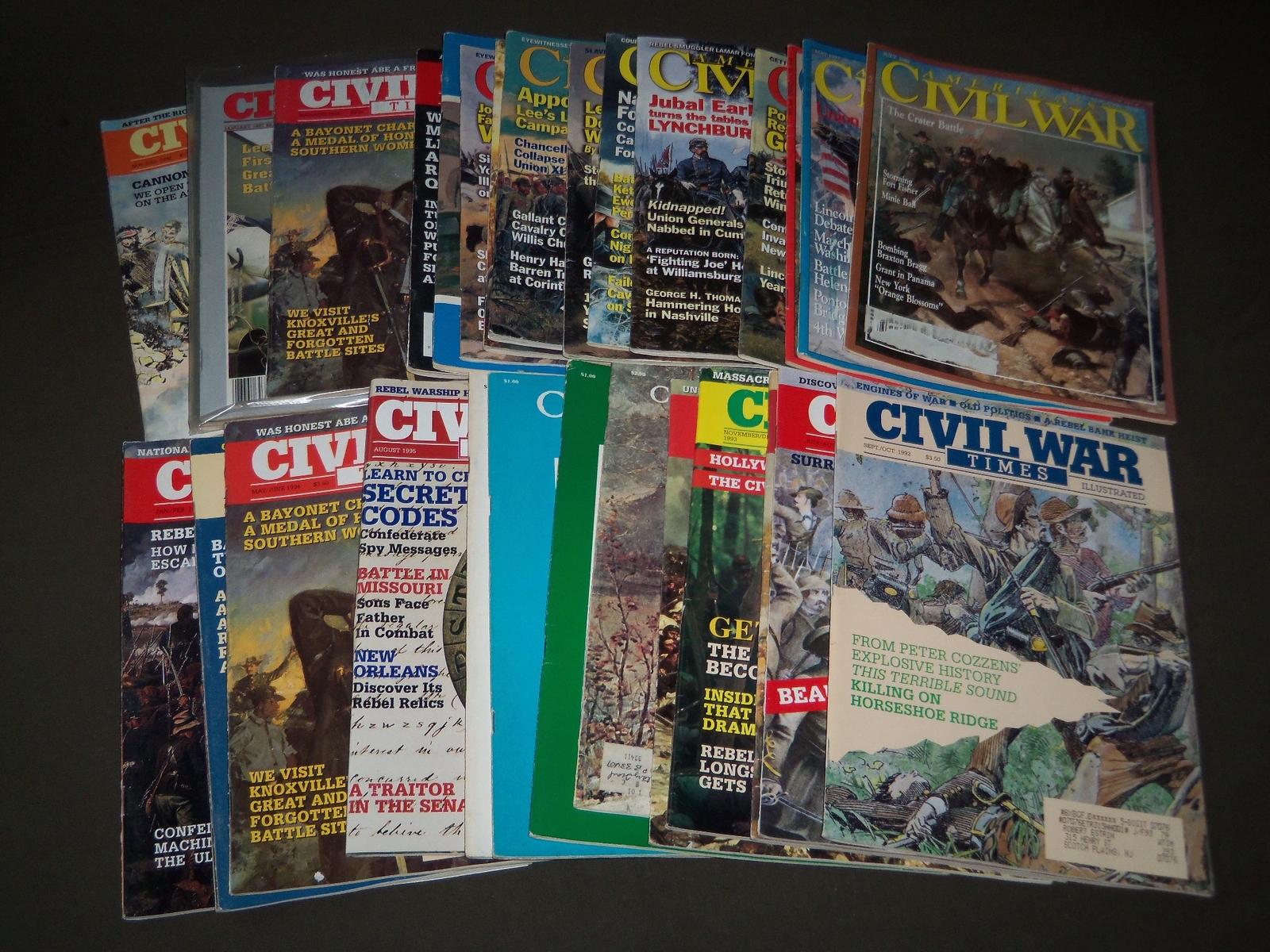 1970'S-1990'S CIVIL WAR MAGAZINES LOT OF 32 - GREAT COVERS & PHOTOS - O ...