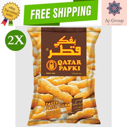 2 Pack X Qatar Pafki Tasty Fried Corn Cheddar & Jalapeno (160 g) | eBay