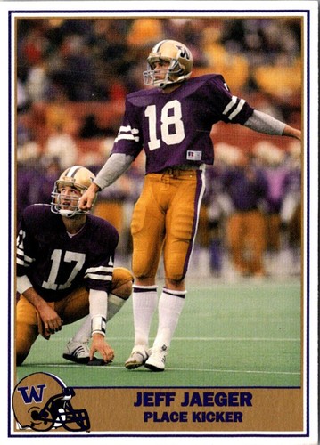 1992 Pacific Greats Washington Huskies Jeff Jaeger #91 Washington Huskies | eBay