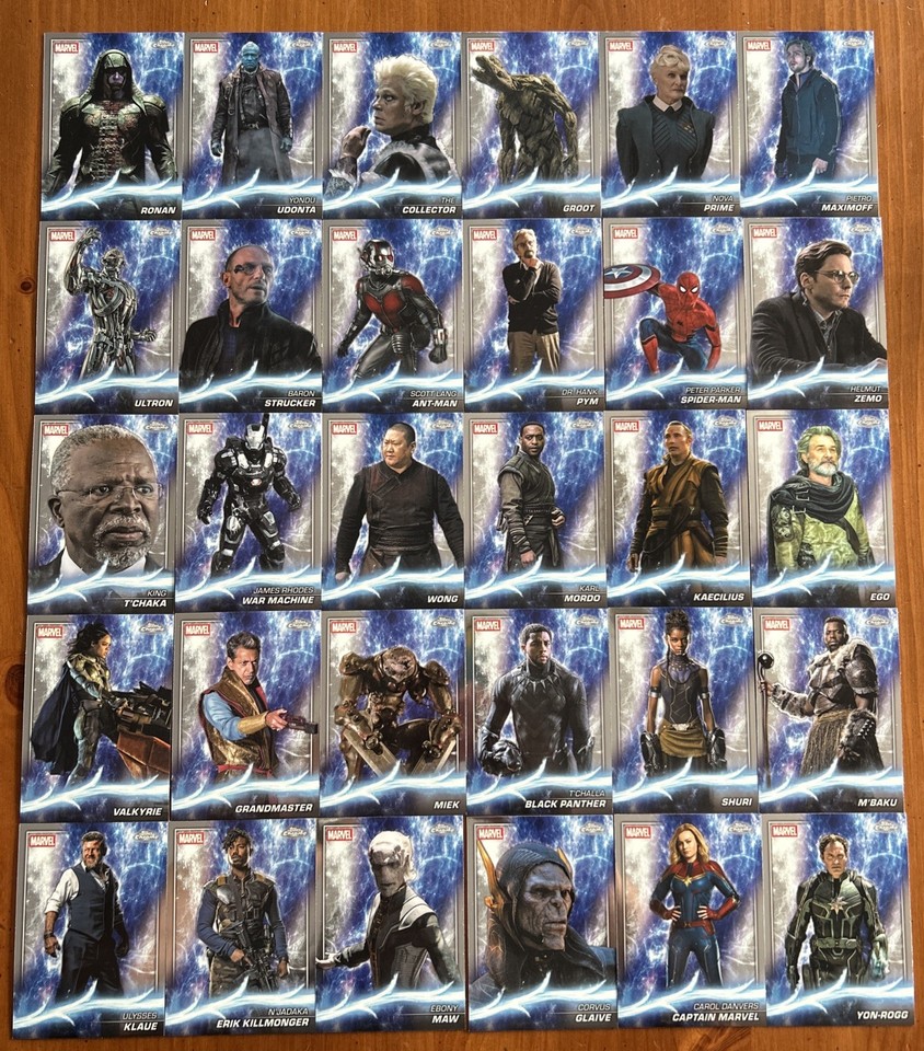 Pick Your Character - 2025 Topps Chrome Marvel Studios Base Prism ...