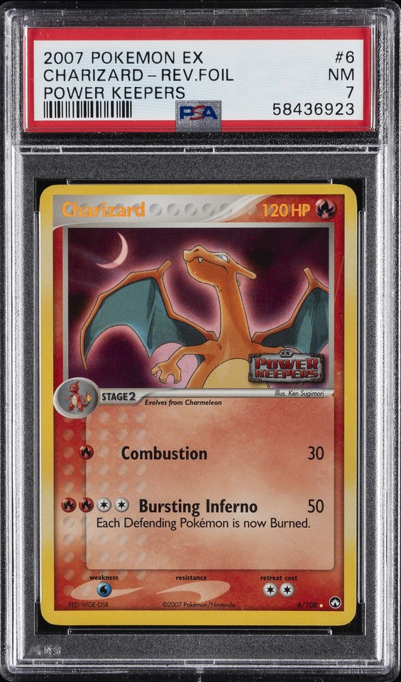 2007 POKEMON EX POWER KEEPERS #6 CHARIZARD-REVERSE FOIL PSA 7 | eBay