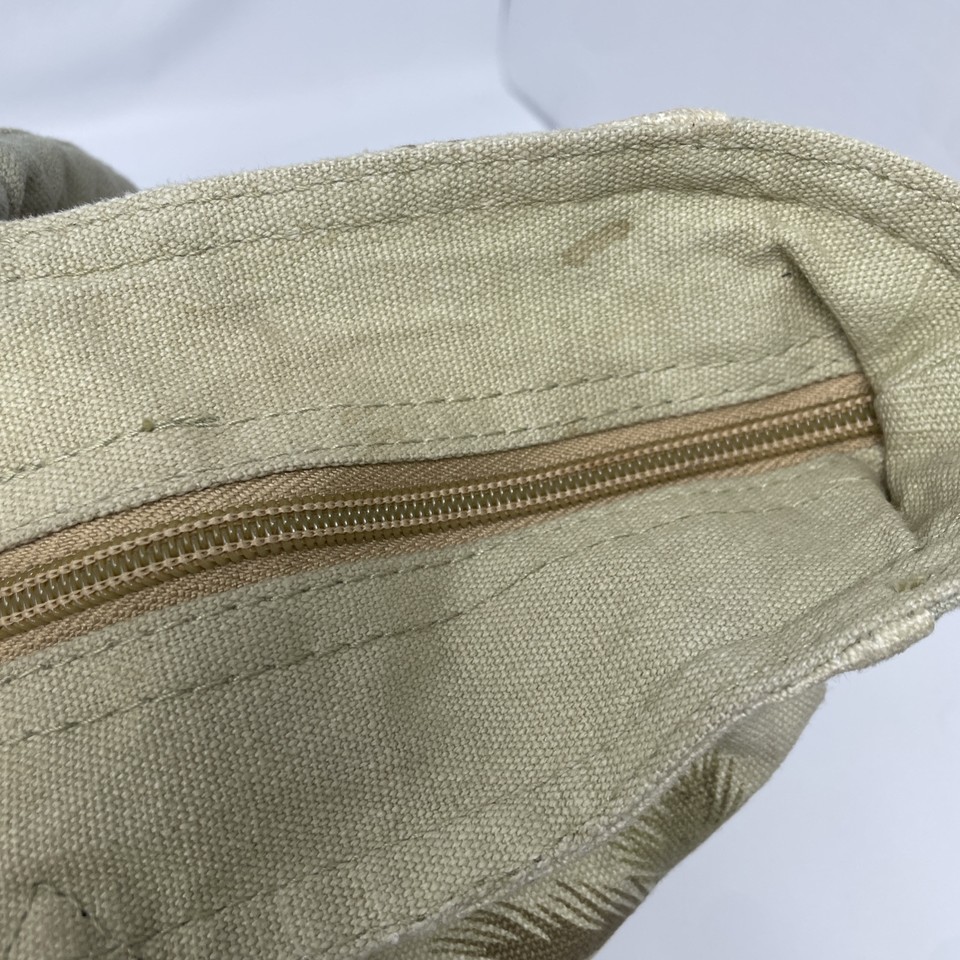 NWT Sun N Sand Paul Brent Beaches Canvas Embellished Bag Purse Zip La ...