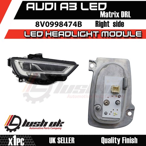 1X AUDI A3 S3 8V LED MATRIX HEADLIGHT DRL Turn MODULE 8V0998474B Right ...