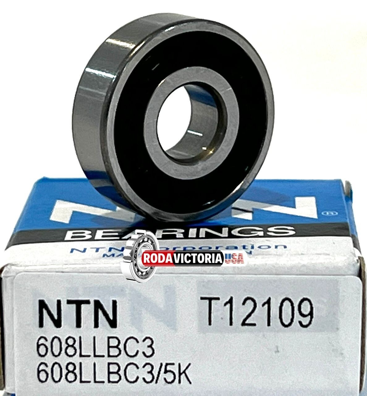 NTN 608 LLB C3/5K BALL BEARING, RUBBER SEALED 608 2RS 608 DDU 8x22x7mm ...