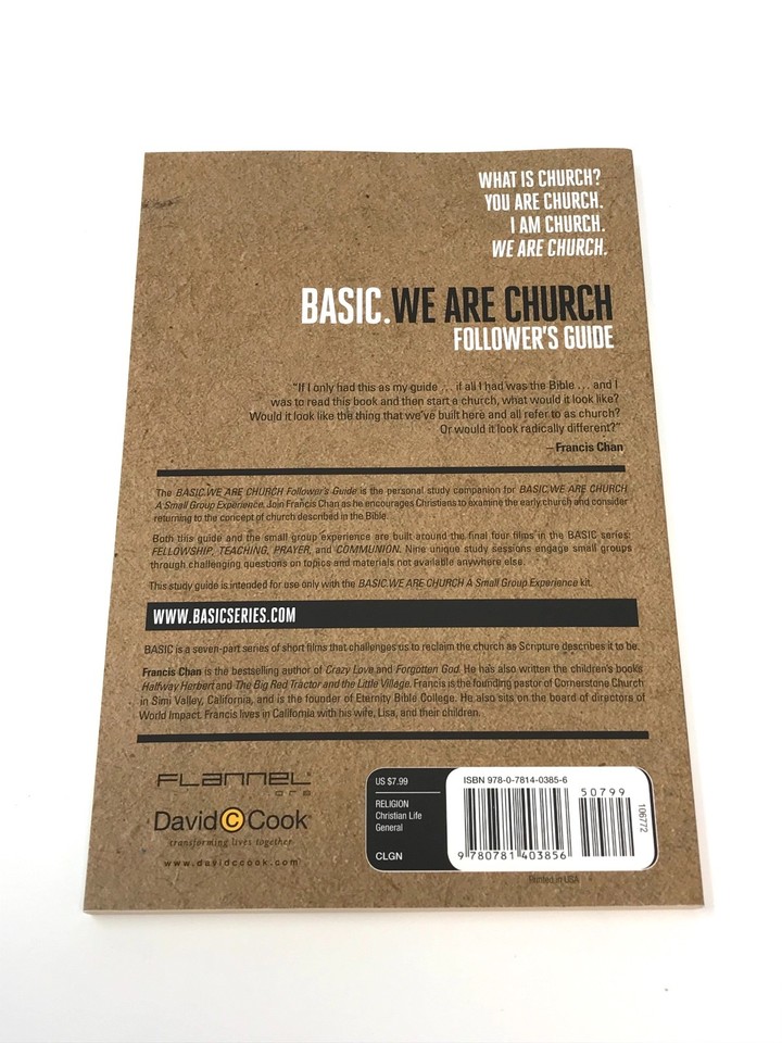 Francis Chan book Basic We Are Church Followers Guide bible | eBay
