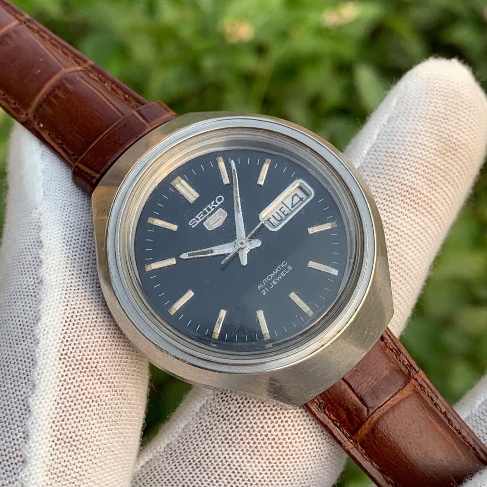 Vintage Seiko 5 Automatic Made in Japan Men’s Watch 6… - Gem