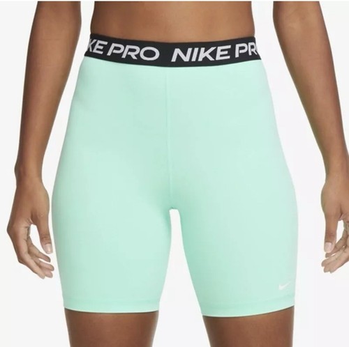Womens Nike Pro Light Green Compression Shorts Biker Shorts XS | eBay