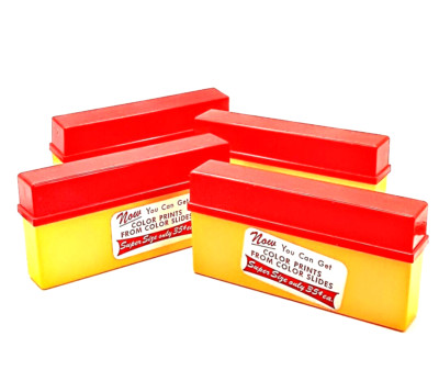 Set of 4 Vintage Plastic Slide Boxes Storage Containers | eBay