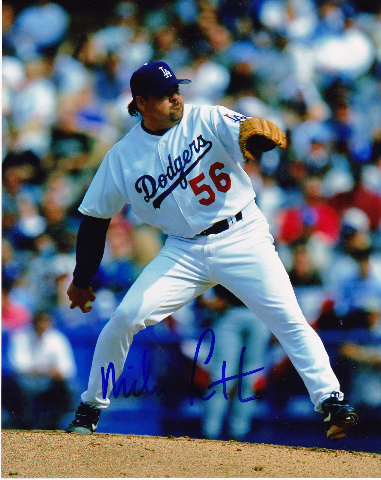 MIKE FETTERS LOS ANGELES DODGERS ACTION SIGNED 8x10 | eBay