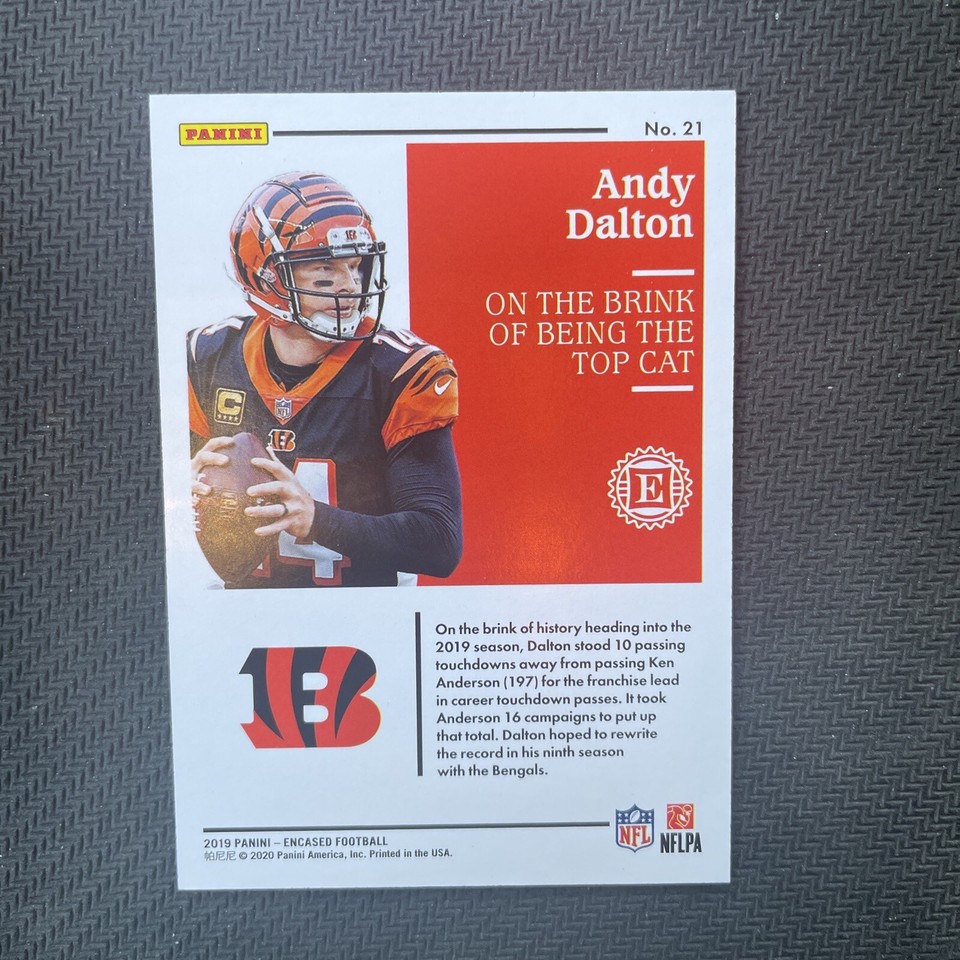 2019 Panini Encased Andy Dalton Ruby FOTL Parallel /15 Bengals | eBay
