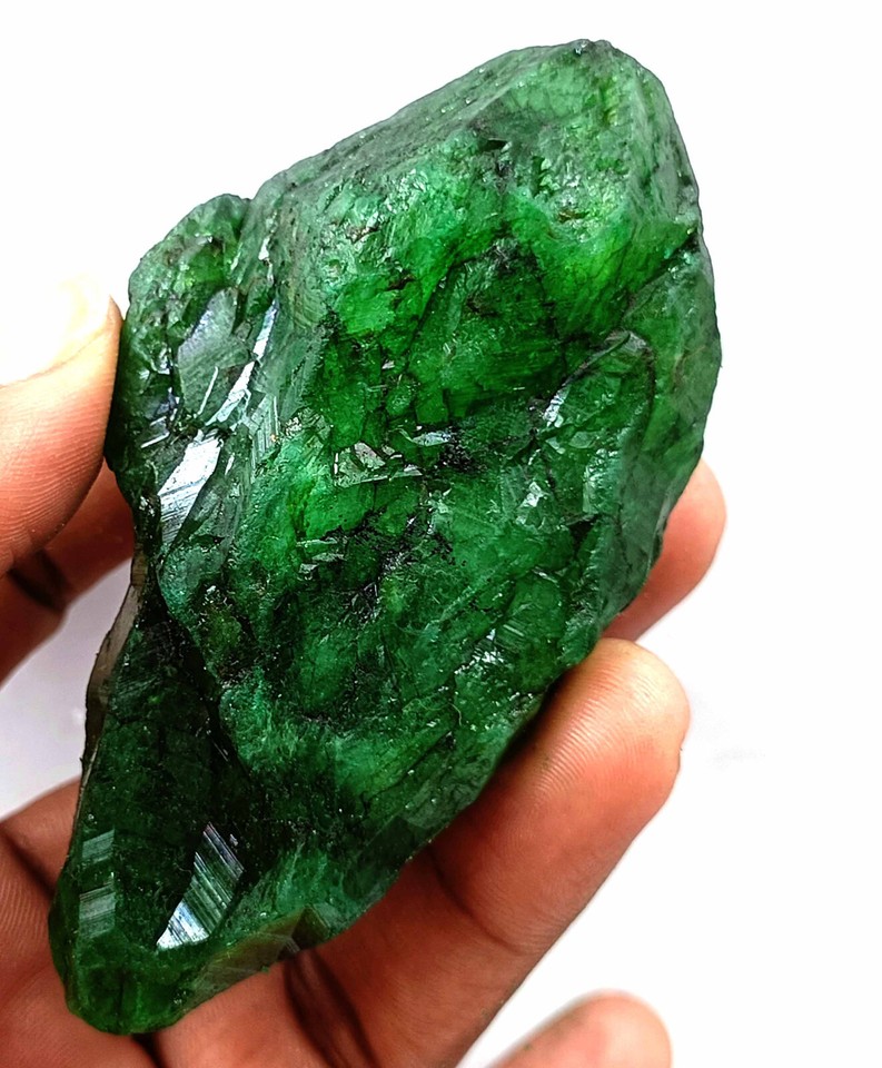 Natural Translucent Green Emerald Uncut Rough 620 Ct Colombian Loose ...