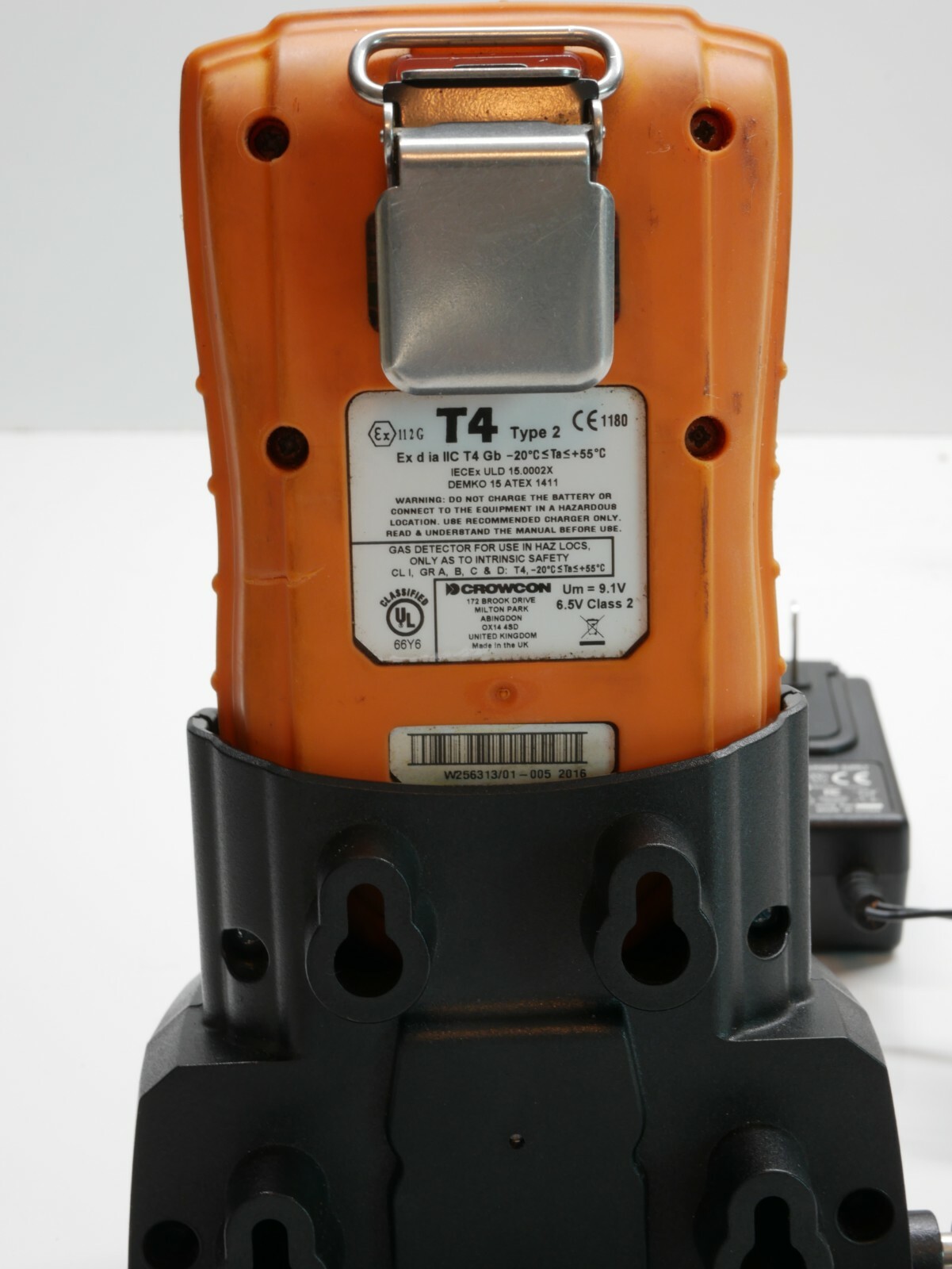Crowcon T4 multi gas detector %LEL, Oxy, CO, H2S c/w charger & cradle ...