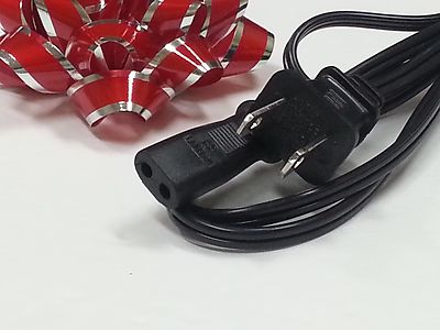 NEW ! Oval 2 prong AC POWER Cord for Vintage receiver,Stereo, Ham radio ...