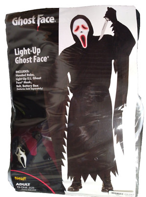 Light Up Ghost Face Costume one Size fits most Adult | eBay